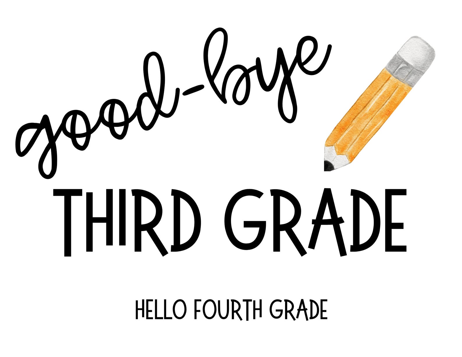 Printable First Day and Last Day of Third Grade Sign, Back to School ...