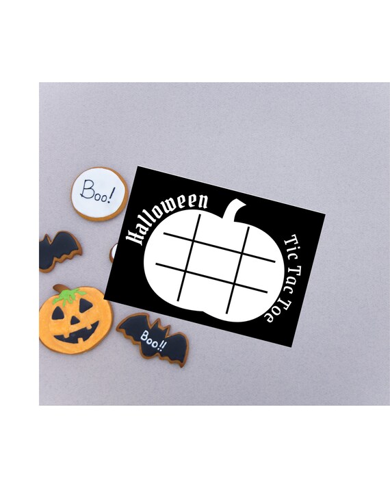 Printable Halloween Tic Tac Toe-instant Download Kids - Etsy