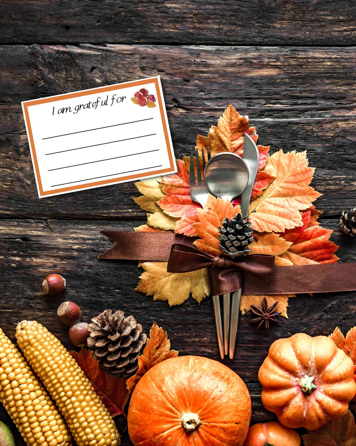 Printable Gratitude Cards- Thanksgiving- Printable Thanksgiving ...