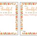 Printable Thanksgiving Thank You Card- Printable Gift Card Holder ...