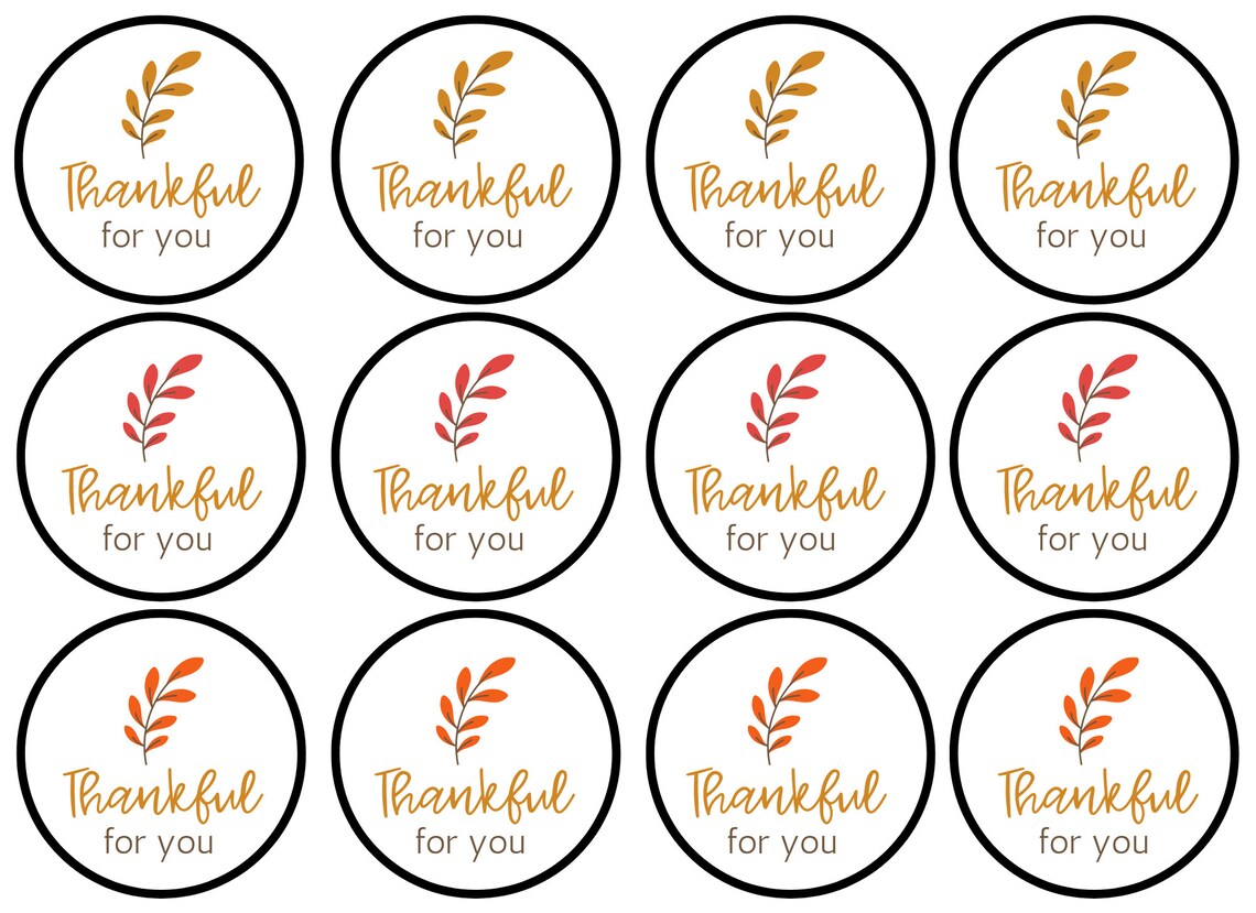 Printable Thanksgiving- Printable Thanksgiving Treat Tags- Printable ...