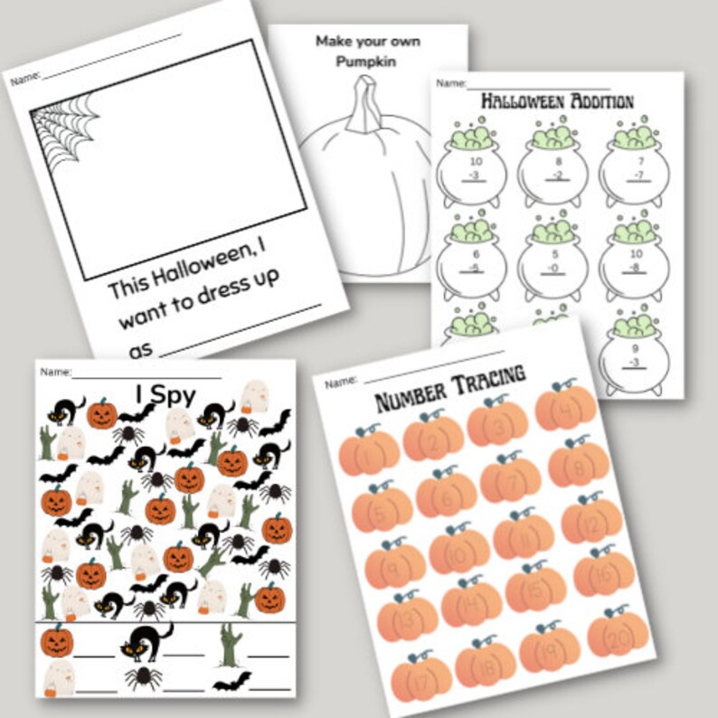 Printable Halloween Worksheets-school-homeschool-preschool-activity ...