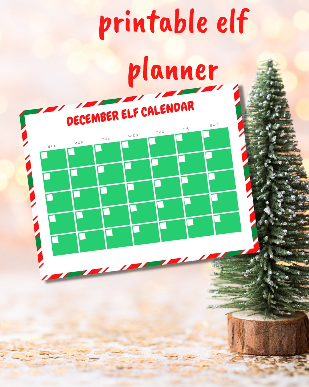 Christmas Elf Activity Planner, Elf Printable Planner, December ...
