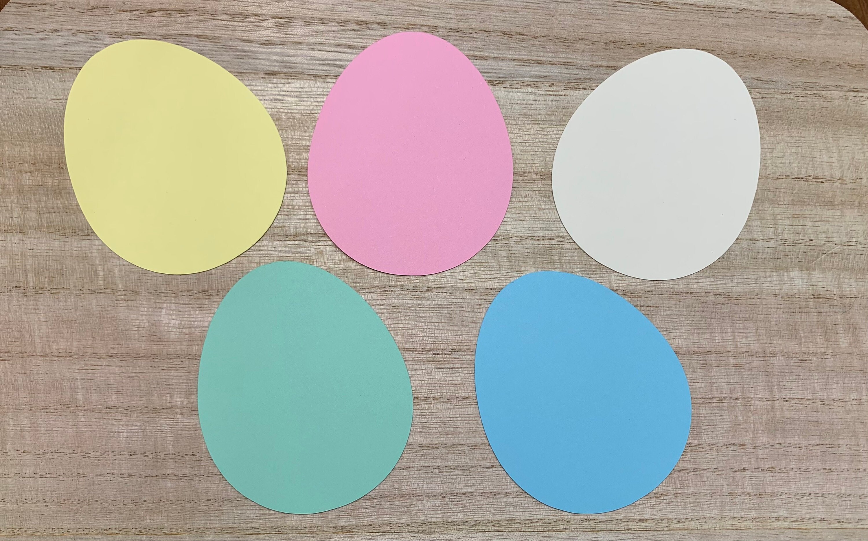 Egg Cutouts, Easter Cutout, Pastel Shapes, Easter Crafts, Easter Decor ...