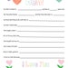 All About Mom Printable Questions Template, Mother's Day Gift, Gift for ...