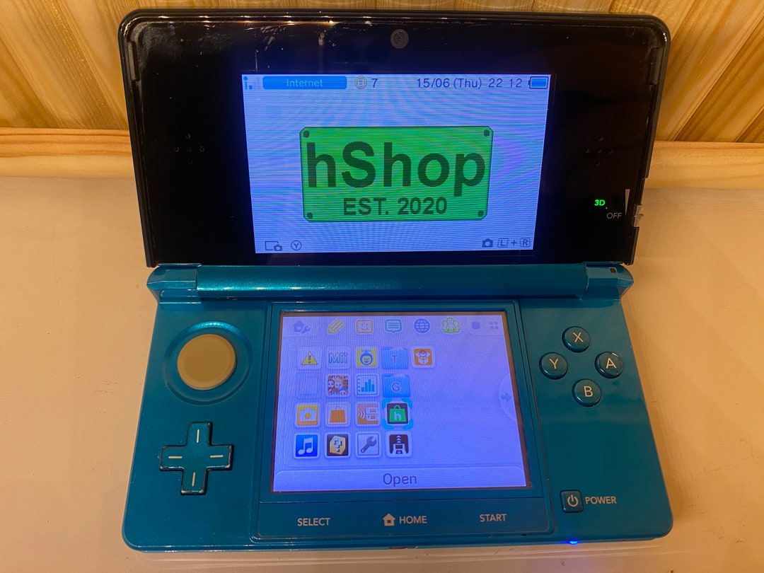 Modded Blue Nintendo 3DS With Over 200 Preinstalled Games - Etsy