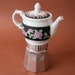 Vintage Coffee Maker With Flowers Art Ceramic Pot, Collectible Roses ...