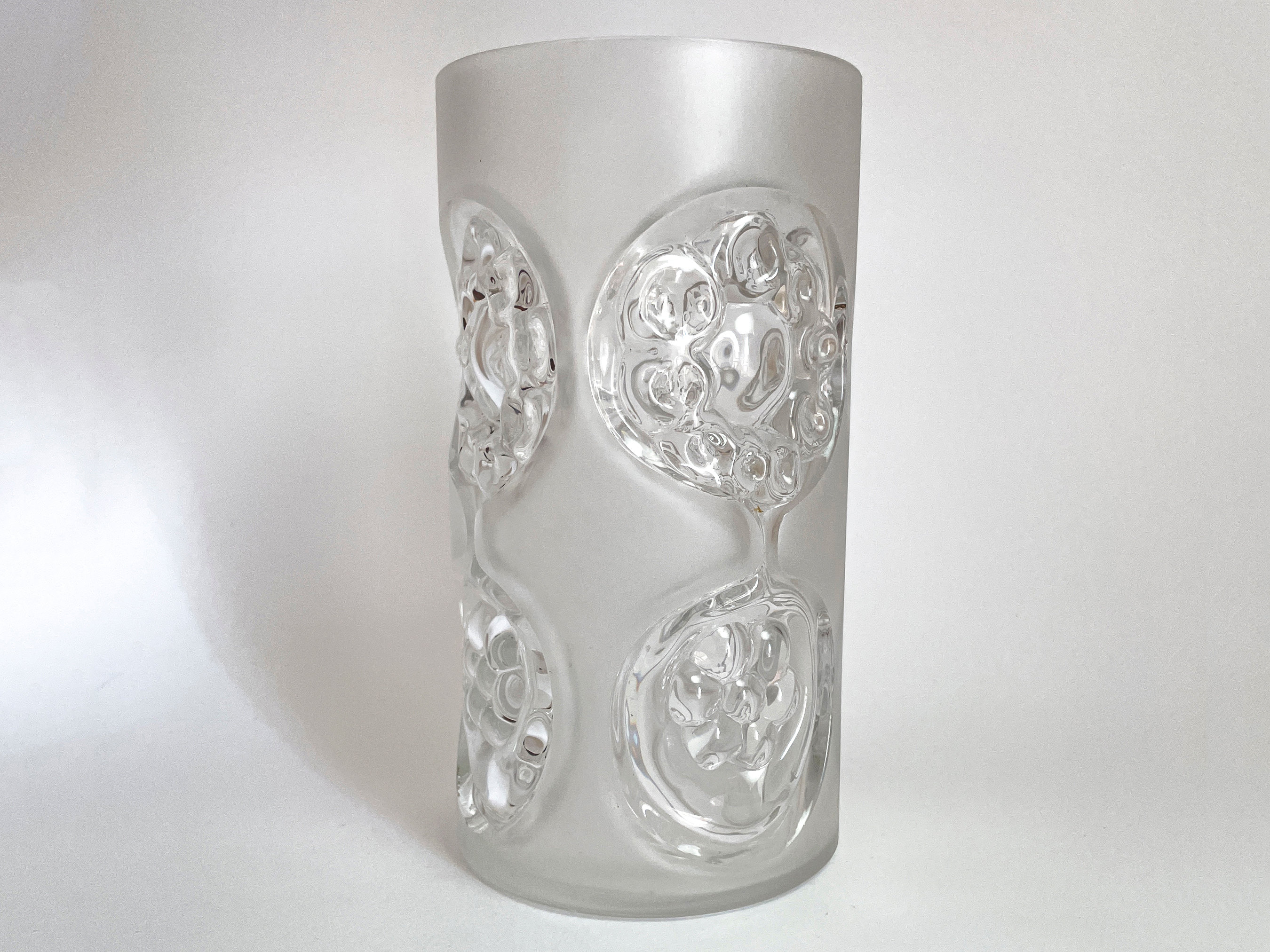 60s 70s PEILL&PUTZLER Cylinder Glass Vase Vintage Brutalist - Etsy