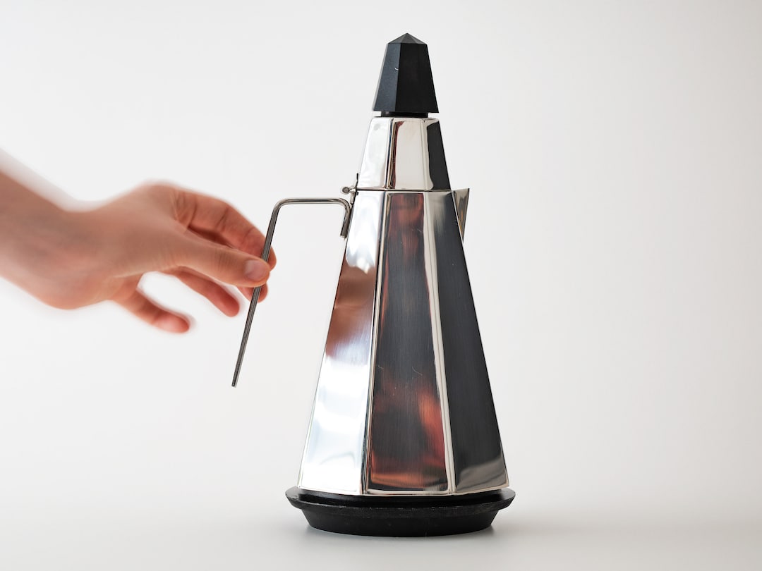 Fratelli Calderoni Pyramid Coffee Maker, Vintage Stovetop Designer Moka ...