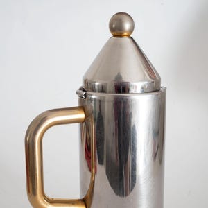 Vintage Stainless Steel Italian Coffee Maker, Collectible 80s Mid ...