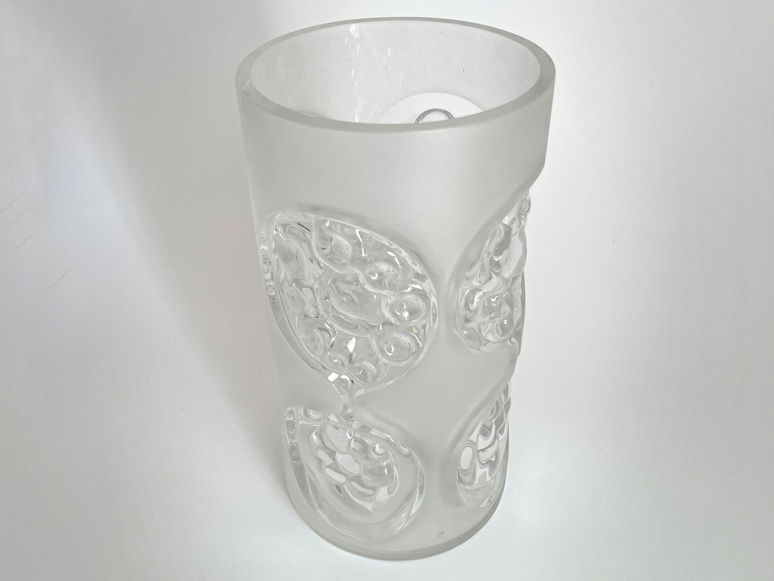 60s 70s PEILL&PUTZLER Cylinder Glass Vase Vintage Brutalist - Etsy