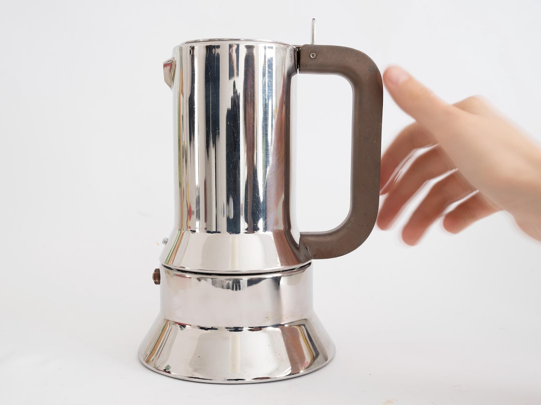 Alessi 9090 Richard Sapper Coffee Maker, Brutalist Geometric Vintage ...