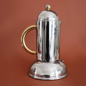 80s Italian Coffee Maker "inoxpran Orchidea Gold Line", Vintage ...