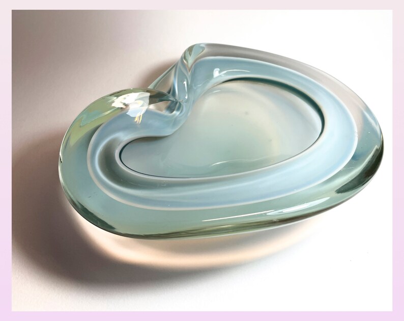Vintage Light Blue Murano Glass Ashtray Retro Mid-century - Etsy