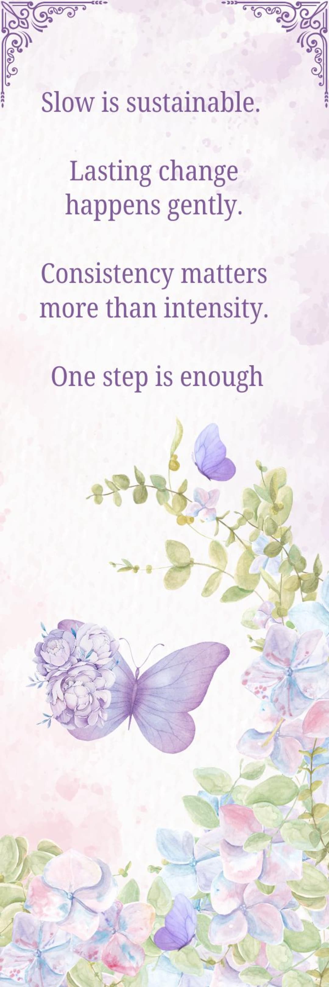 Gentle Wellness Digital Bookmarks | Health Coaching Reminders | Self ...