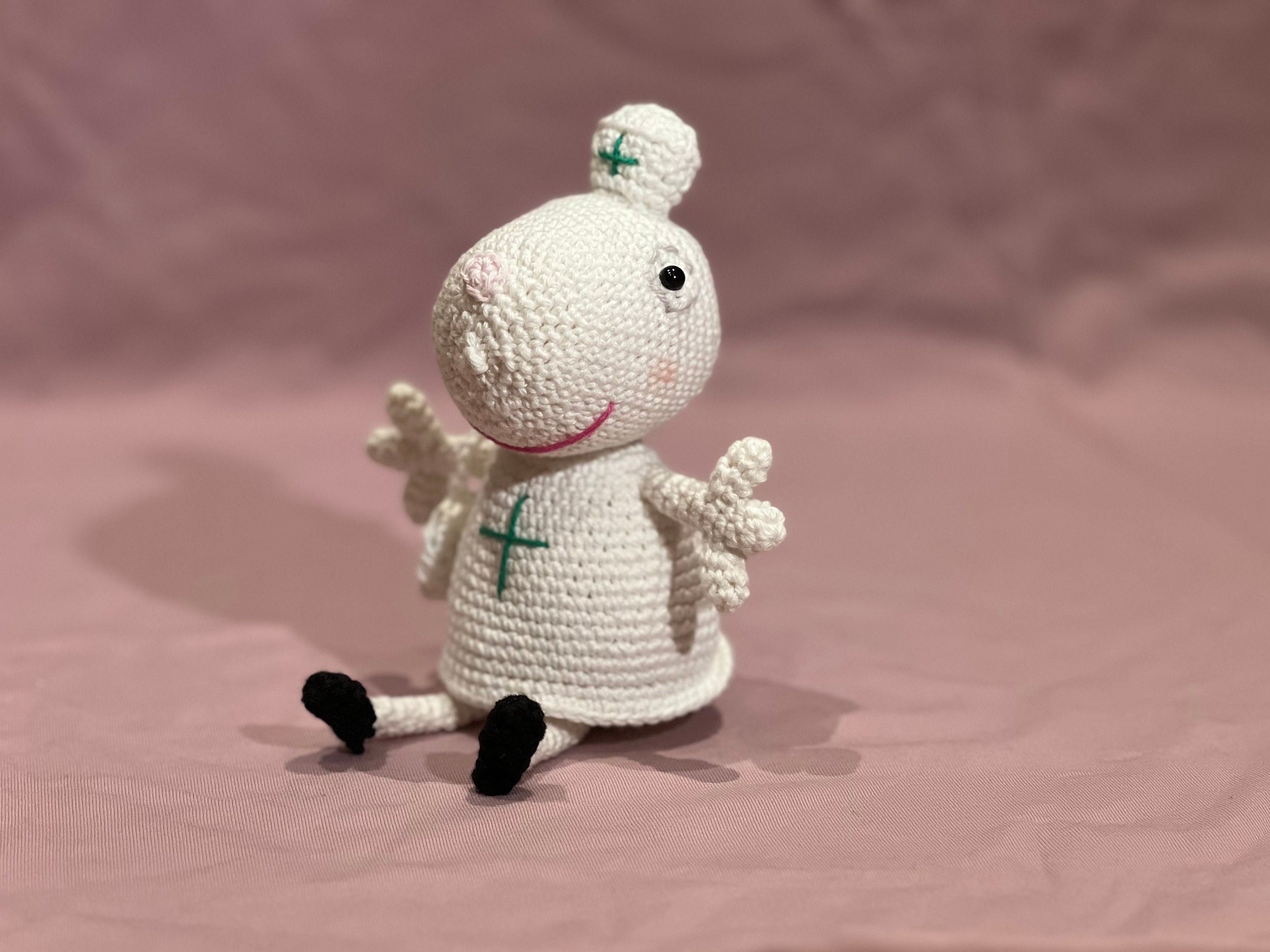 Suzy Sheep Nurse Crochet Pattern, Peppa Pig Inspired, Peppa Pig Friend ...