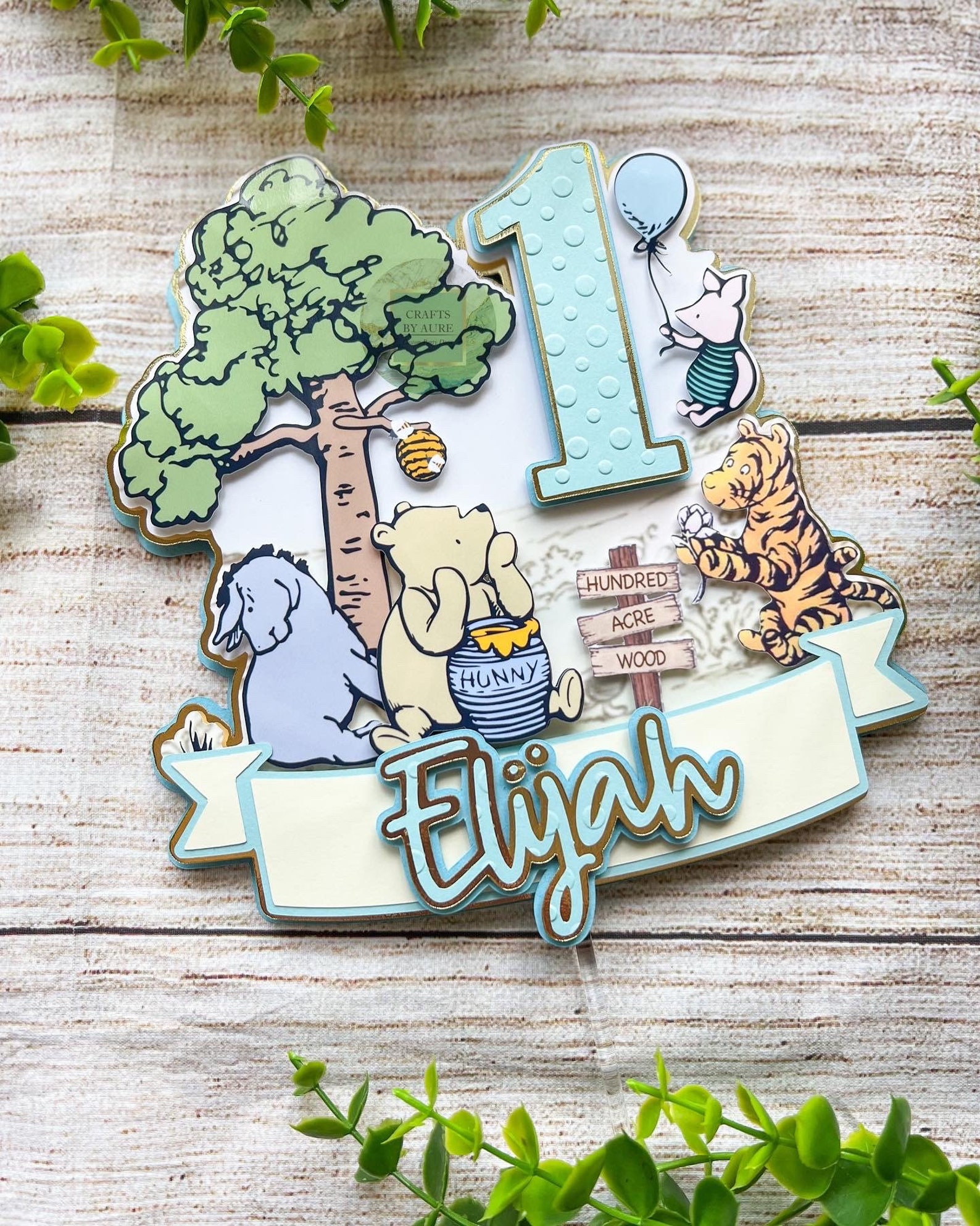Classic Winnie the Pooh Cake Topper/classic Winnie the Pooh Party ...