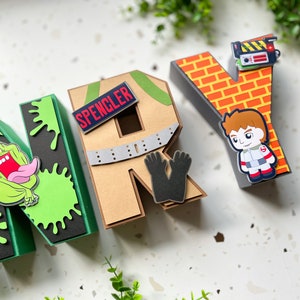 Ghostbusters 3D Letters/ghostbusters Party Decorations/ghostbusters ...