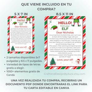 Carta Editable De Elfo En Español, Primer Carta De Elfo, Carta De ...