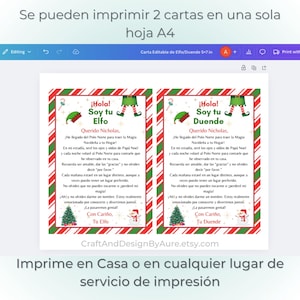 Carta Editable De Elfo En Español, Primer Carta De Elfo, Carta De ...