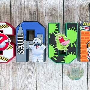 Ghostbusters 3D Letters/ghostbusters Party Decorations/ghostbusters ...