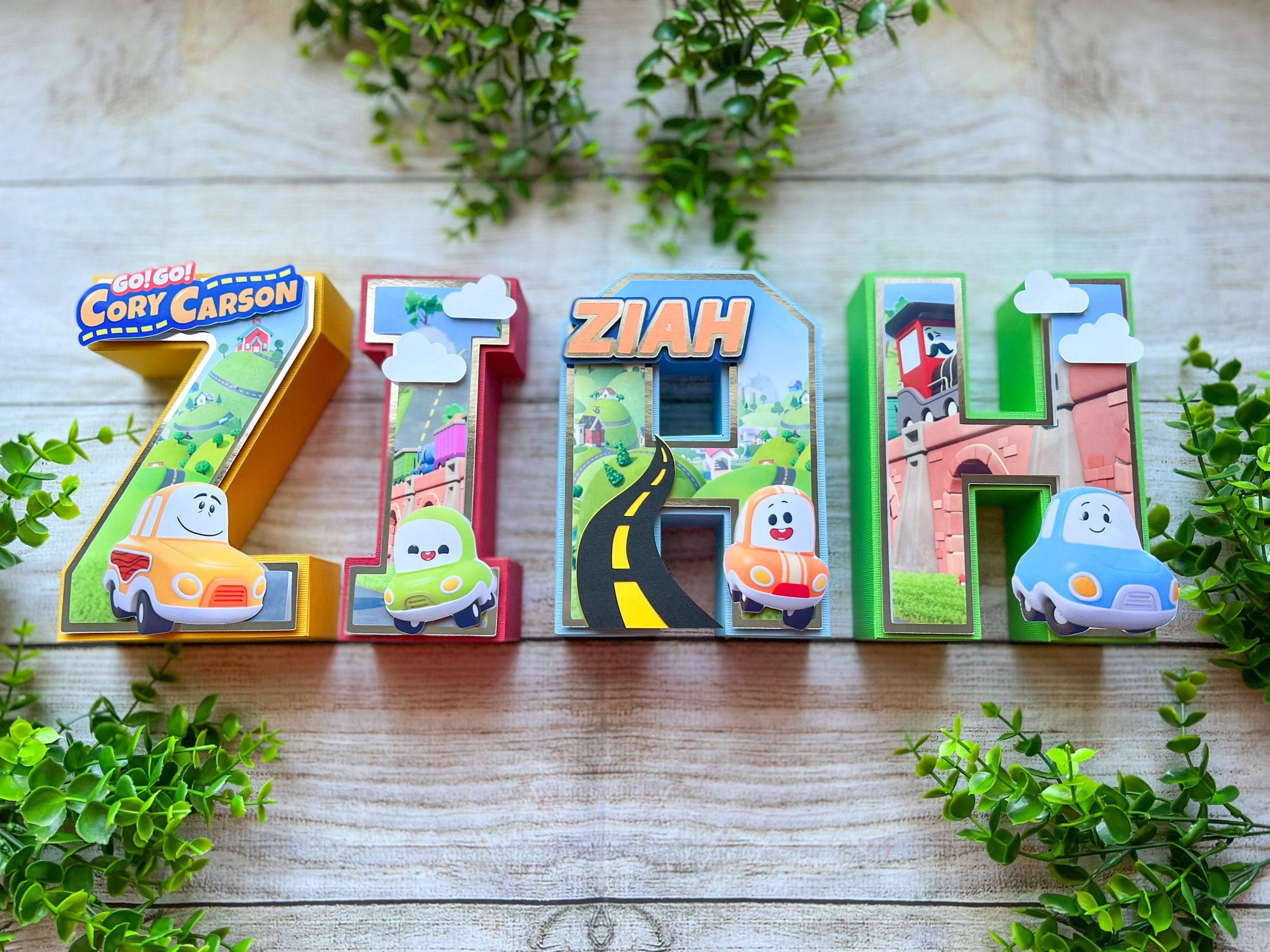 Go Go Cory Carson 3D Letters/go Go Cory Carson Party - Etsy