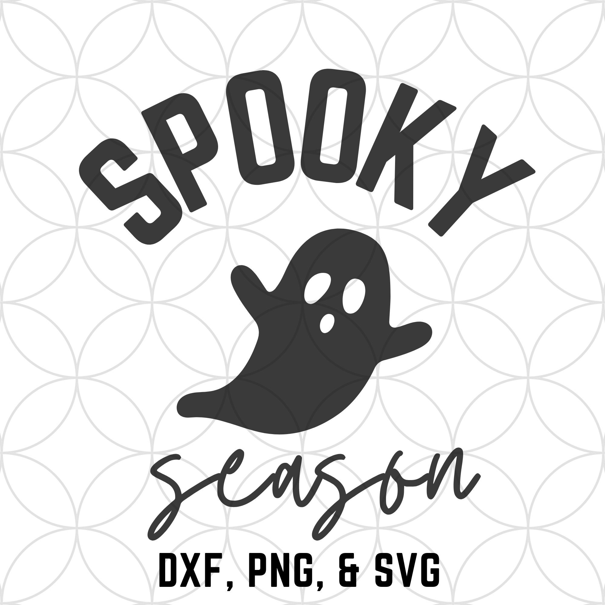 Spooky Season SVG Cut File for Cricut or Silhouette, Halloween SVG for ...