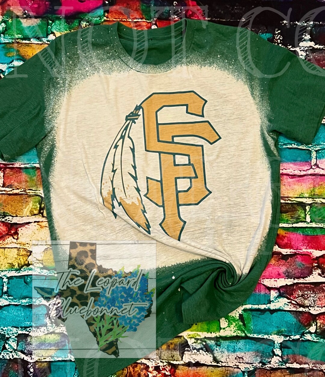SF Indians Bleached Tee new Logo - Etsy