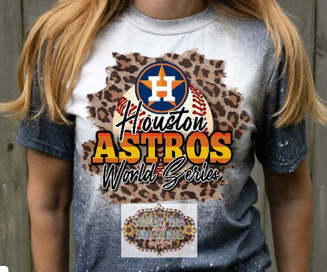 Astros World Series Tee Leopard - Etsy