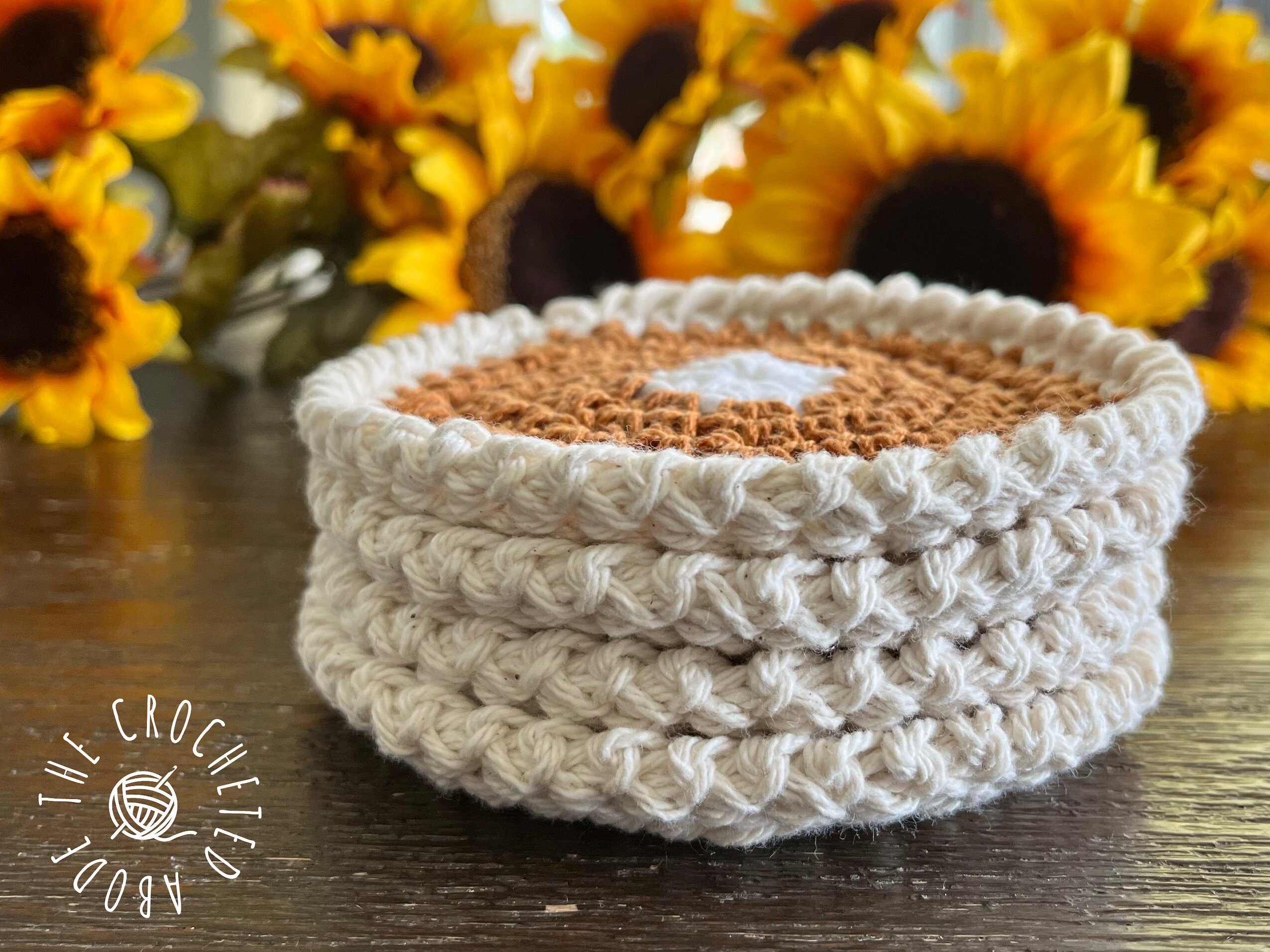 PDF Crochet Pattern | Mini Pumpkin Pie Coasters | Pattern With Pictures ...