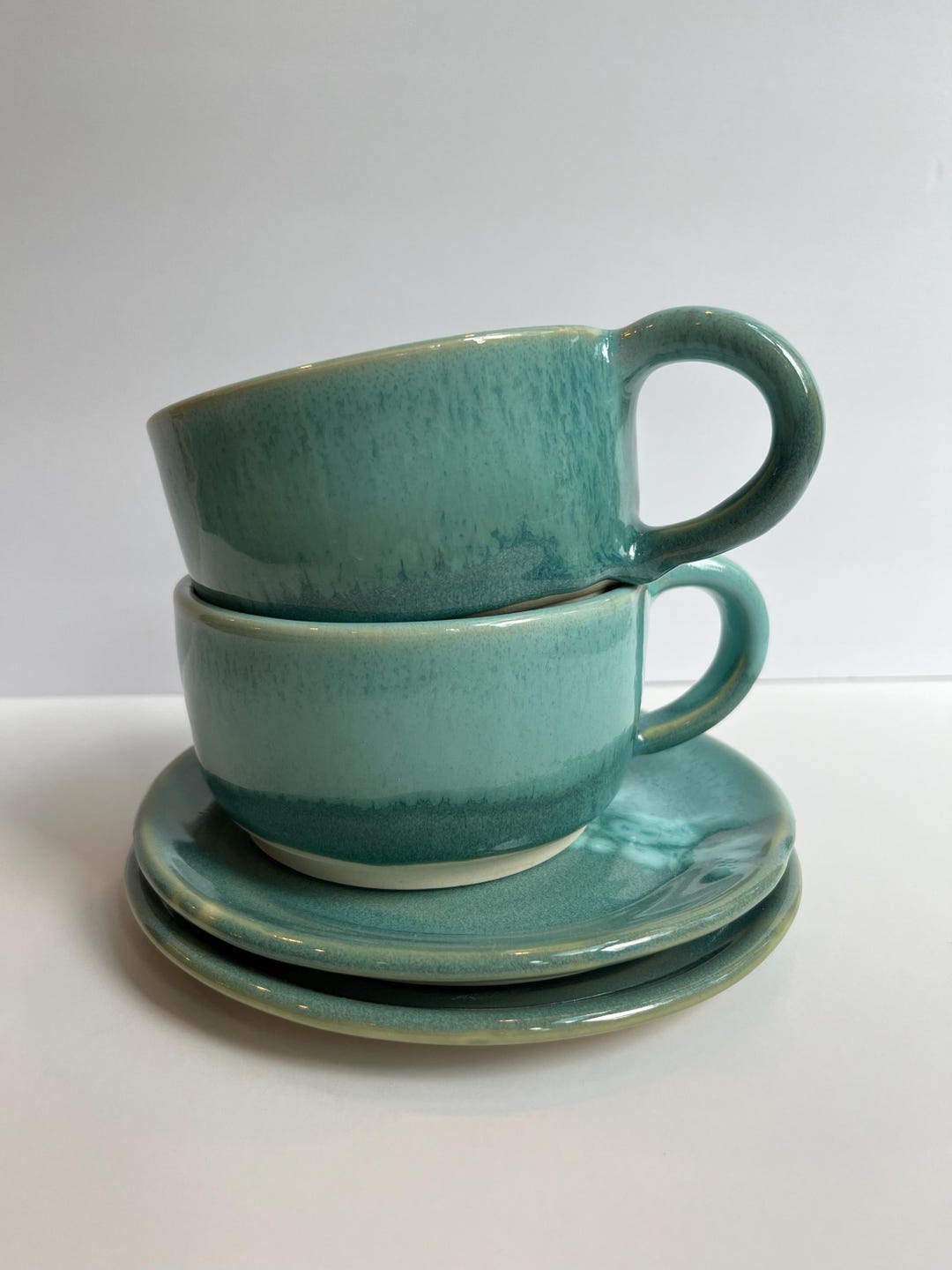 Sold as 2 Mugs With Matching Plates, 2 Mugs and 2 Plates, Cup and ...