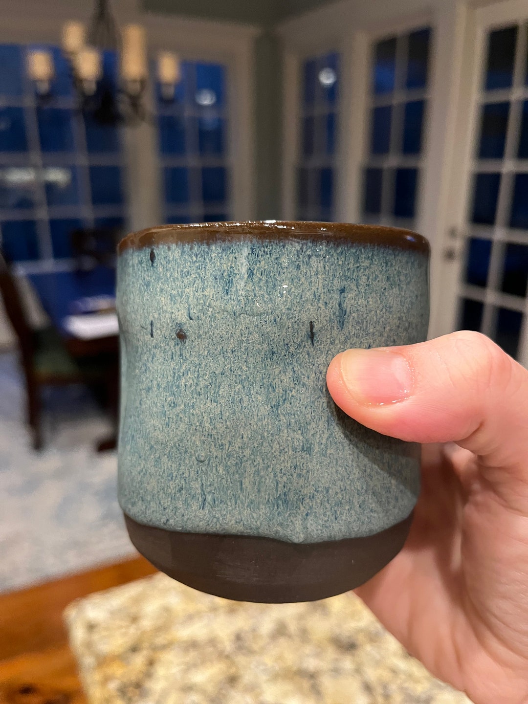 8.5 Oz Tumblers, PRICE PER CUP, Handless (dented) Mugs, Ceramic Drink ...