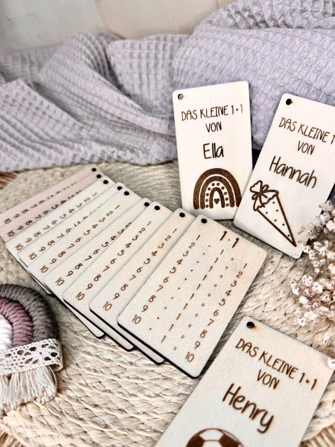 Personalized Wooden 1x1 Learning Game | Montessori Arithmetic | Math ...