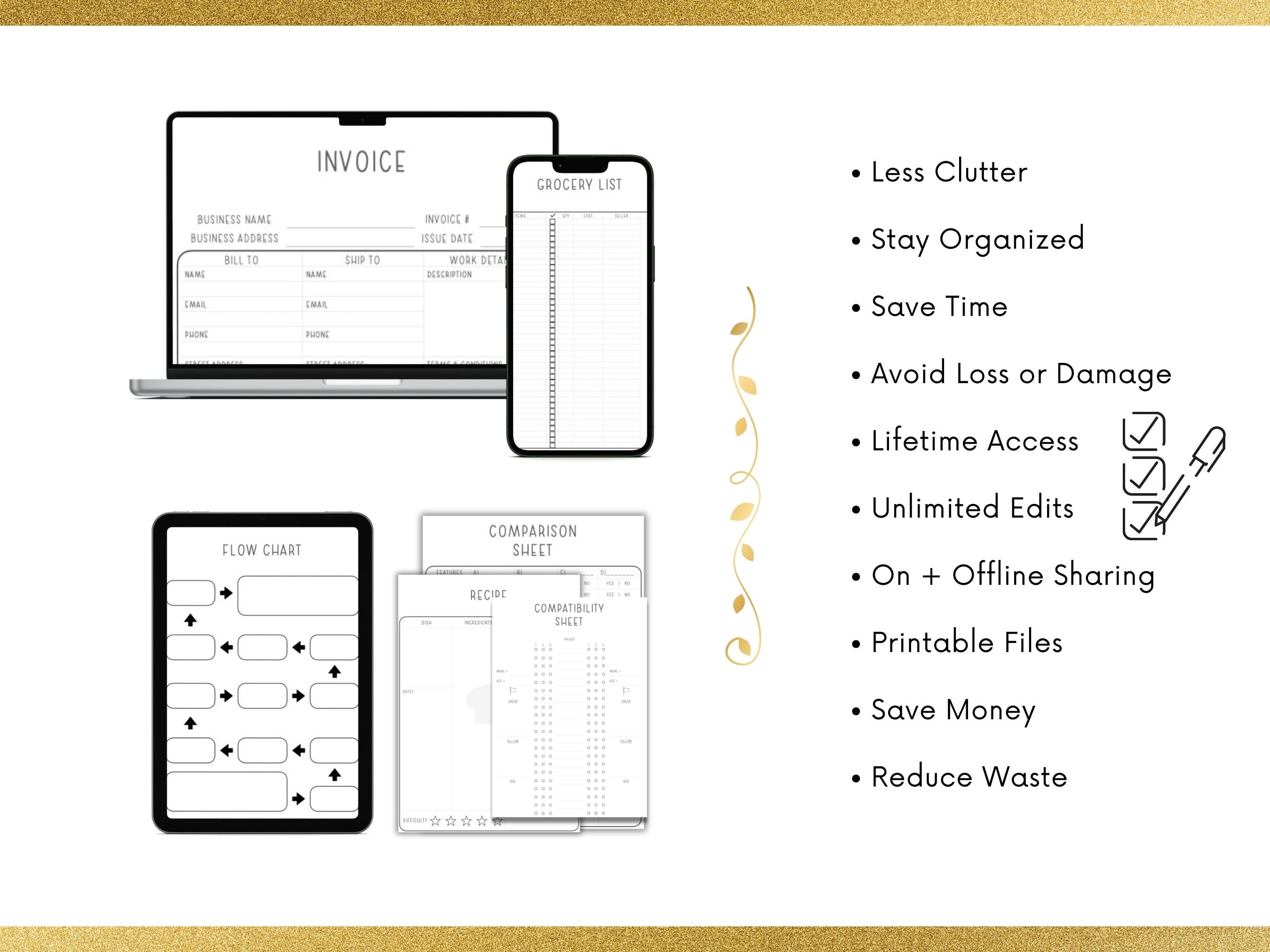 Accountability Sheet Digital Printable Planner Template - Etsy