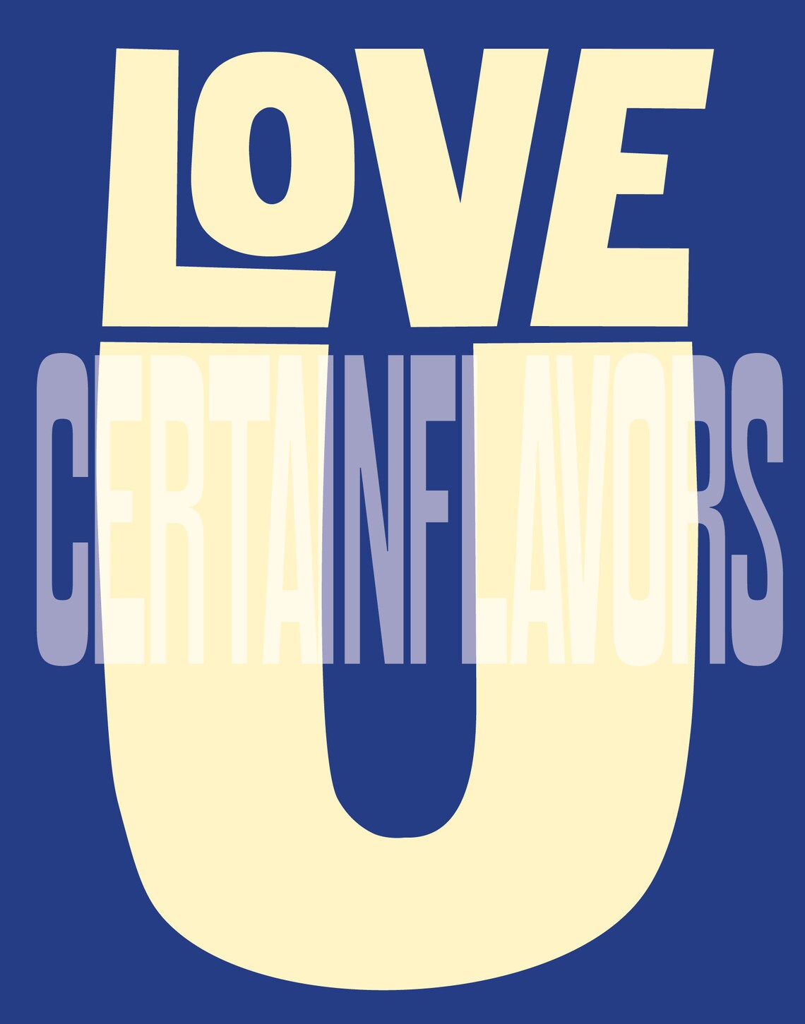 PRINTABLE DOWNLOAD Blue LOVE U Art Print Eclectic Dorm Decor Love ...