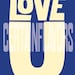 PRINTABLE DOWNLOAD Blue LOVE U Art Print Eclectic Dorm Decor Love ...