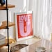 PRINTABLE DOWNLOAD Pink LOVE U Art Print Eclectic Dorm Decor Love ...