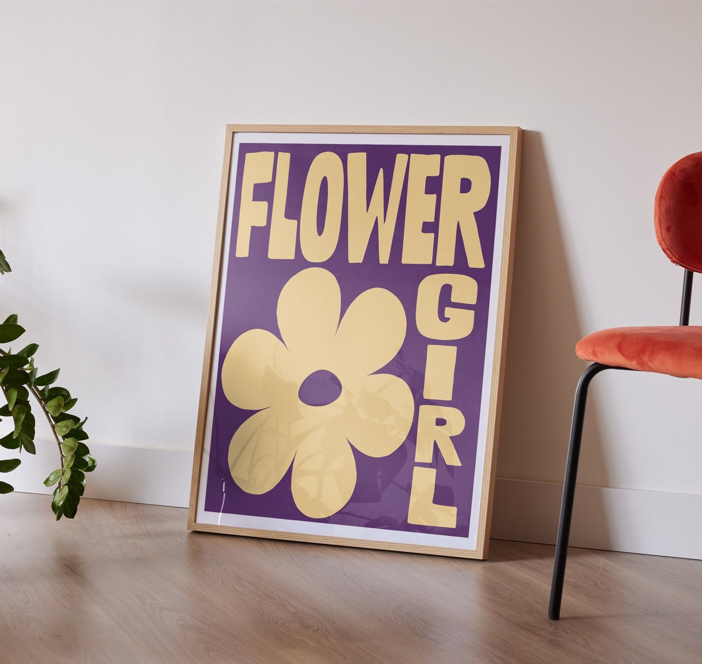 PRINTABLE DOWNLOAD Flower Girl Art Print Eclectic Dorm Decor Floral ...