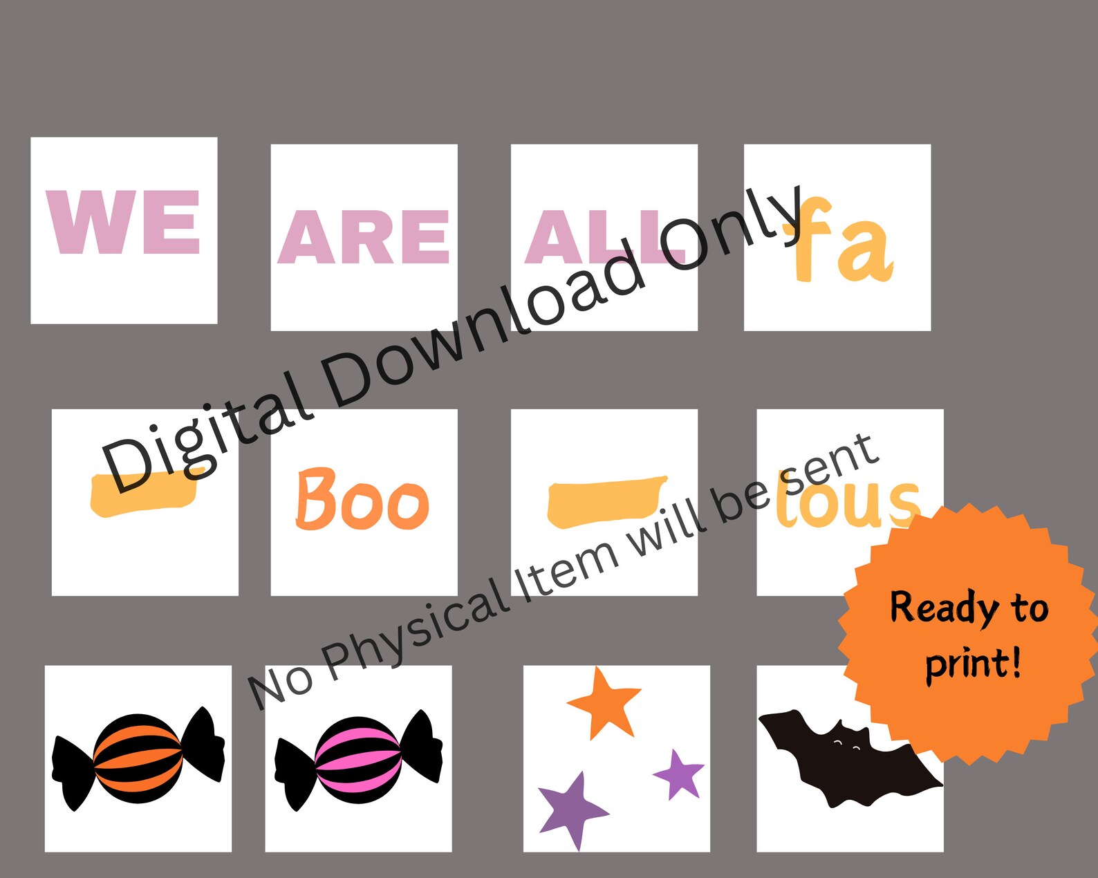 Digital Bulletin Board, Instant PDF Download, Classroom Decor, Fa-boo ...