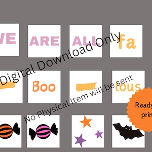 Digital Bulletin Board, Instant PDF Download, Classroom Decor, Fa-boo ...