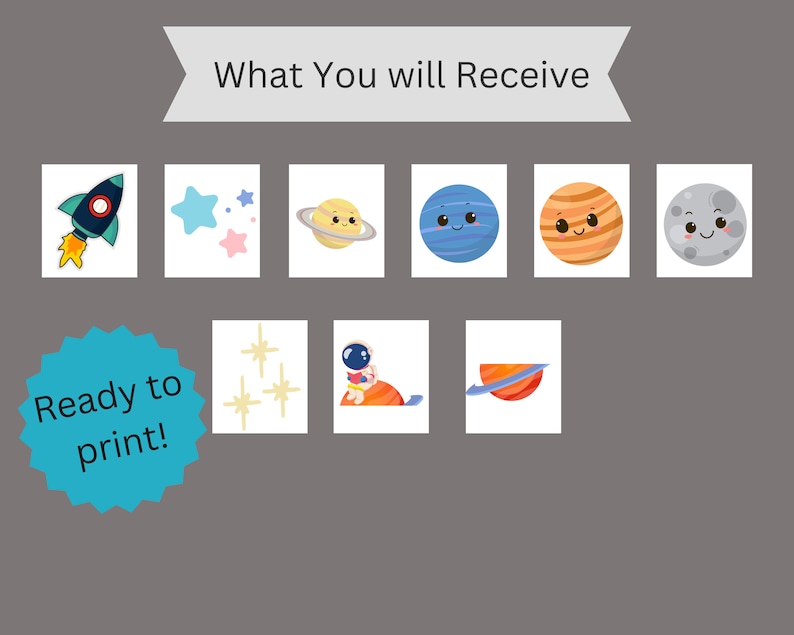 Printable Space Theme Bulletin Board – Classroom Decor Bundle – Instant ...