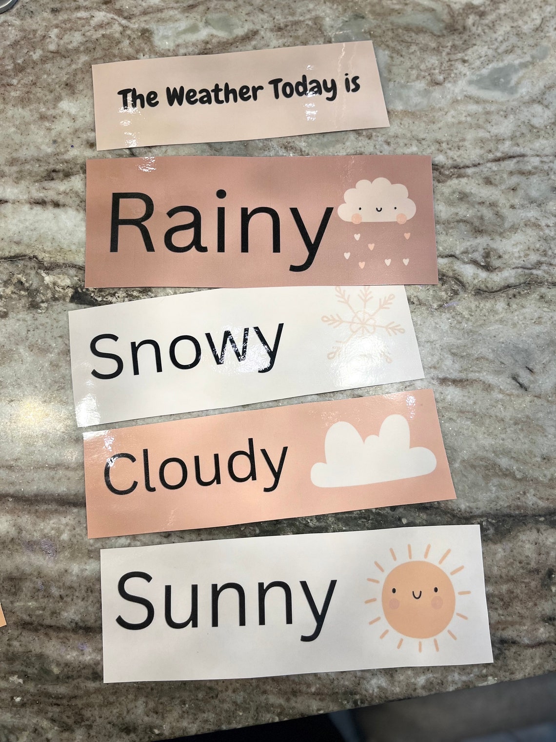 Boho Weather & Season Chart Printable, Classroom Weather Cards, Seasons ...
