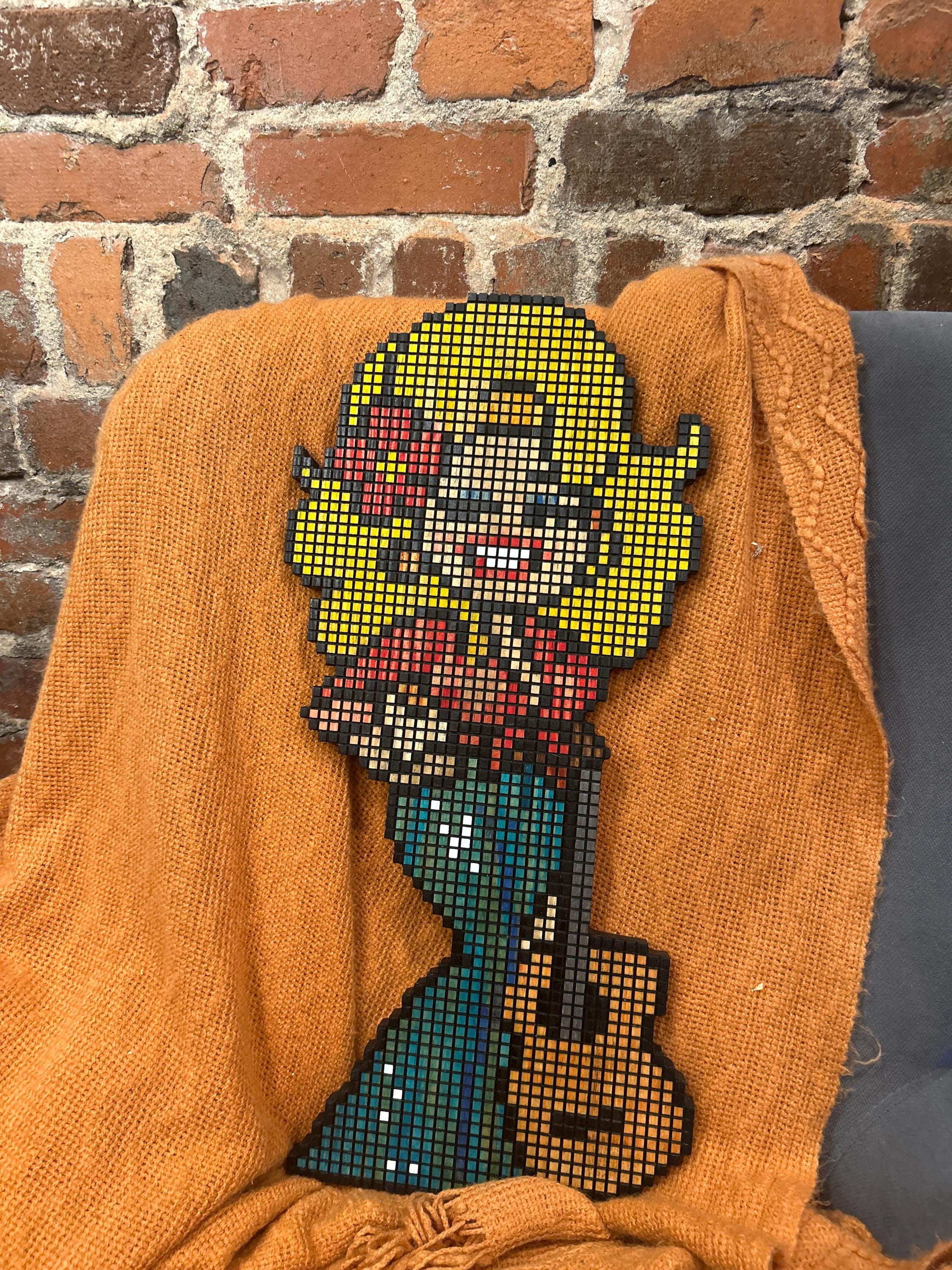 Handmade 8-bit Dolly Parton Wall Art: Handmade Wooden Pixel Decor - Etsy