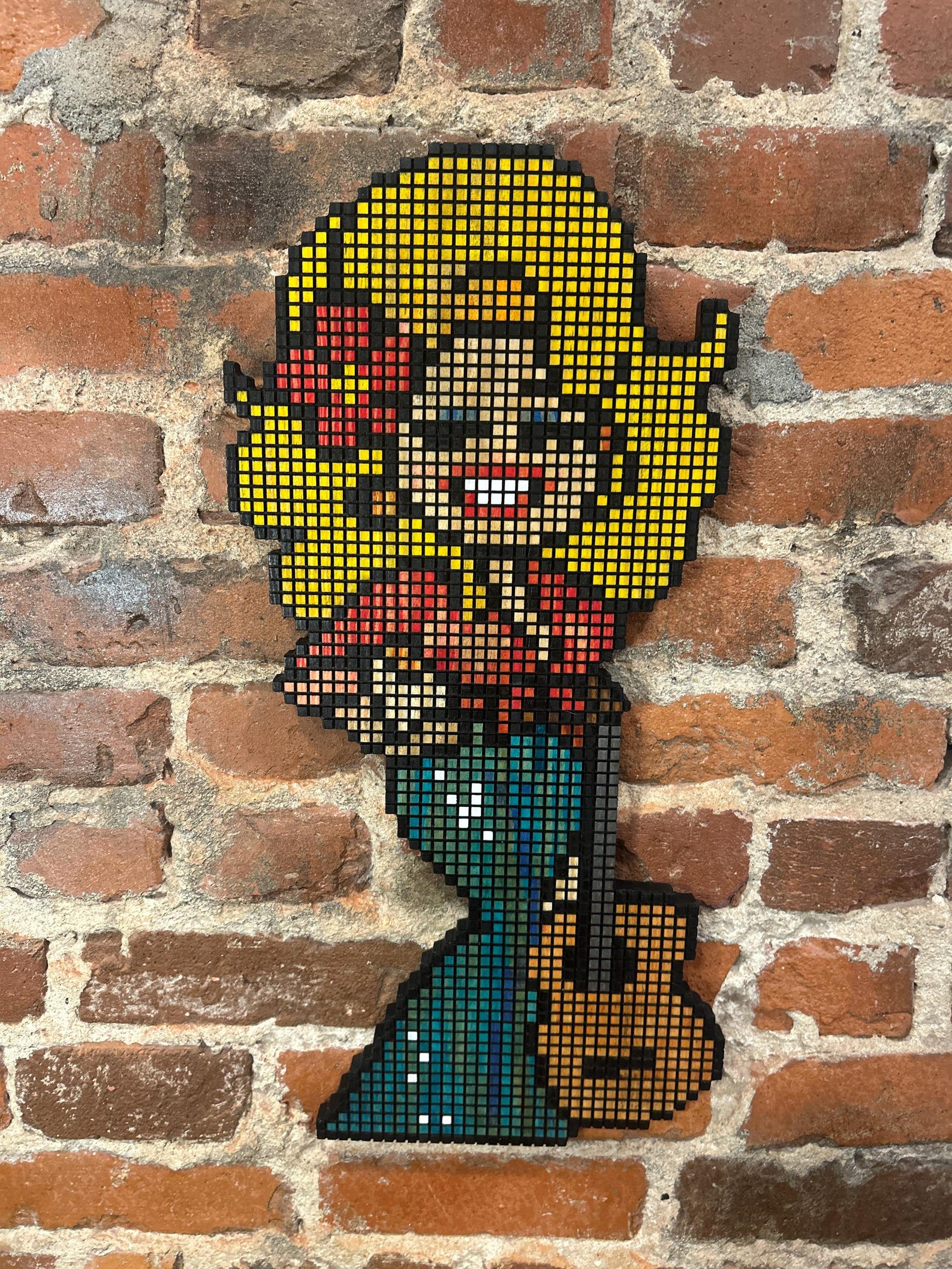 Handmade 8-bit Dolly Parton Wall Art: Handmade Wooden Pixel Decor - Etsy