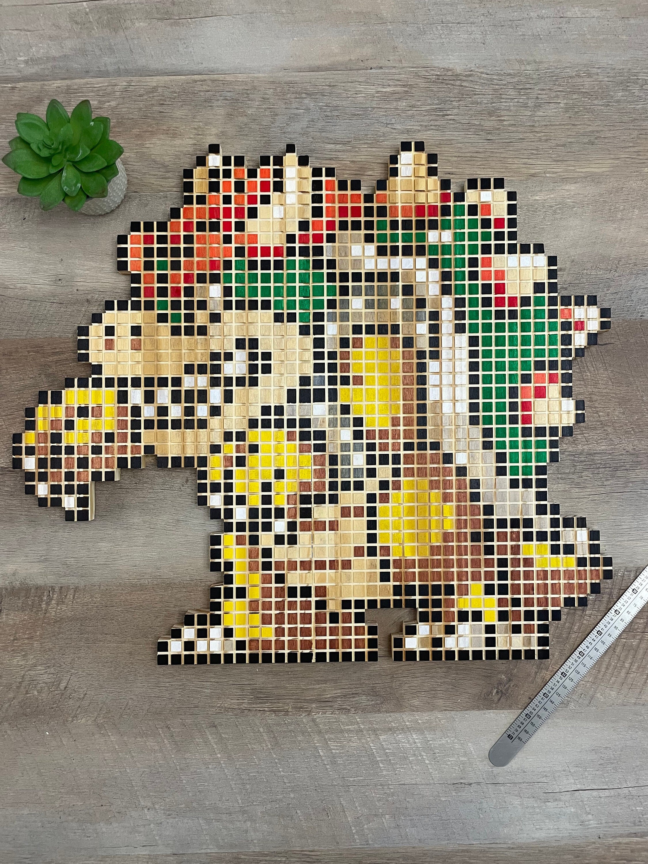 Minecraft Pixel Art Bowser Template