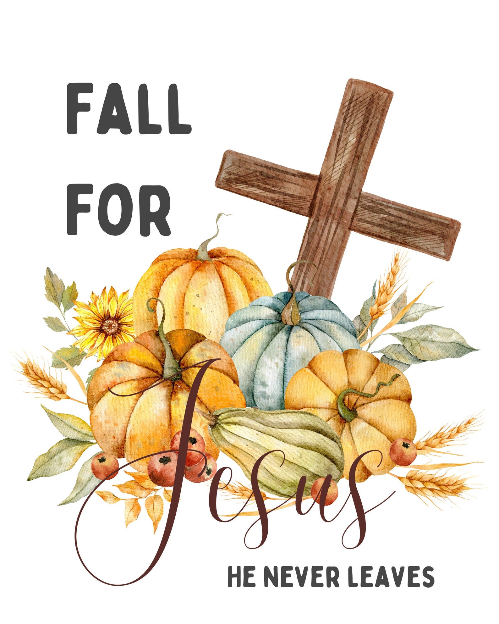 Fall for Jesus Download - Etsy