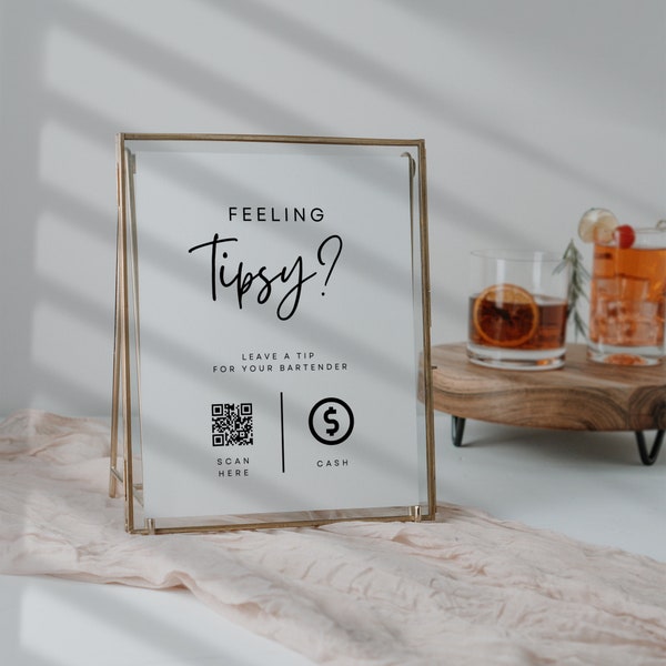 Feeling Tipsy Qr Code Editable - Etsy