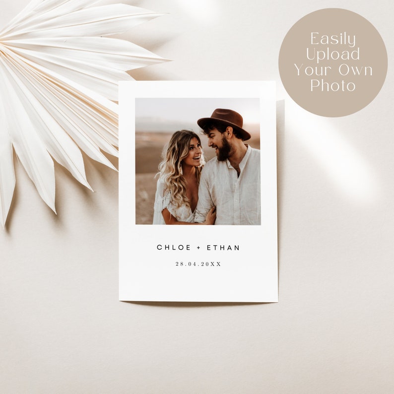 Editable Save The Date Canva Template Printable Save The Etsy