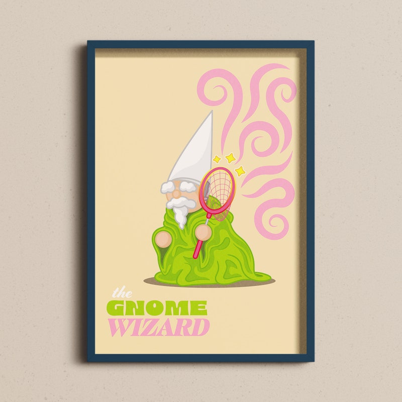 Gnome Poster - Etsy