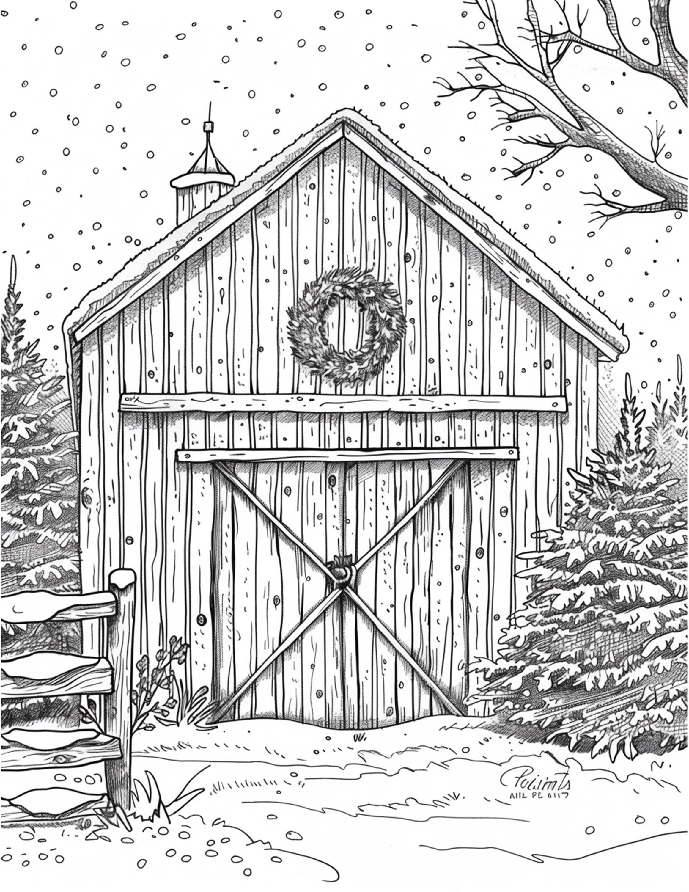 Coloring Pages - 75 Country Christmas Coloring Pages Adult and Kid ...